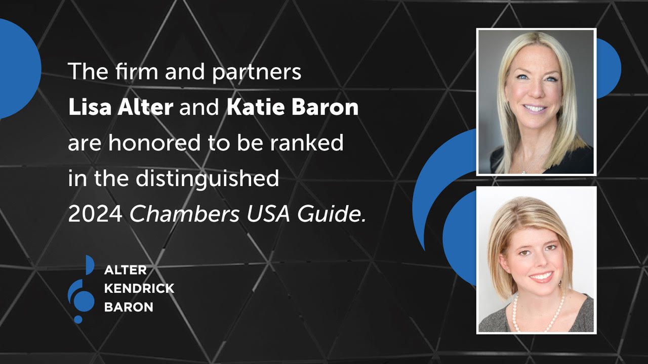 Chambers USA 2024 Guide Ranks Alter Kendrick & Baron, Lisa Alter and ...